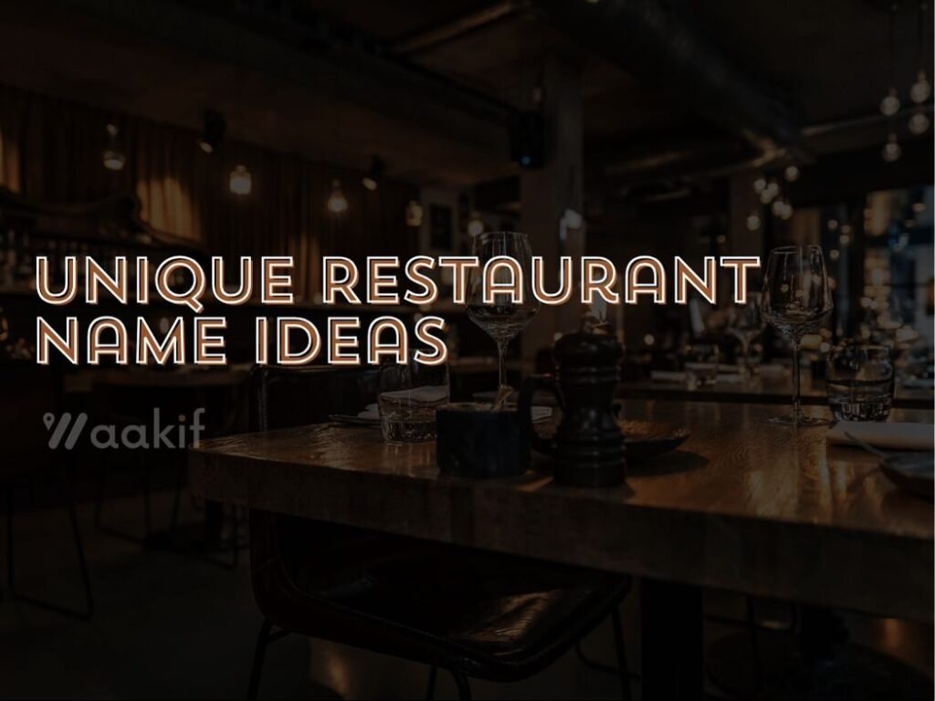 Best Picks 150+ Unique Restaurant Names Ideas List 2025